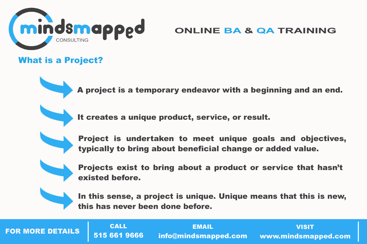 What is a Project | MindsMapped