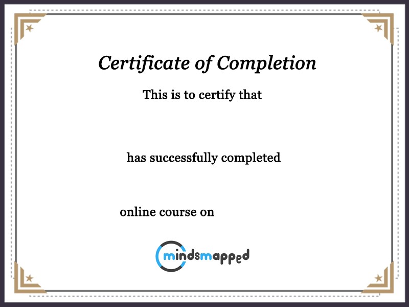 Certificate – Sample1 | MindsMapped