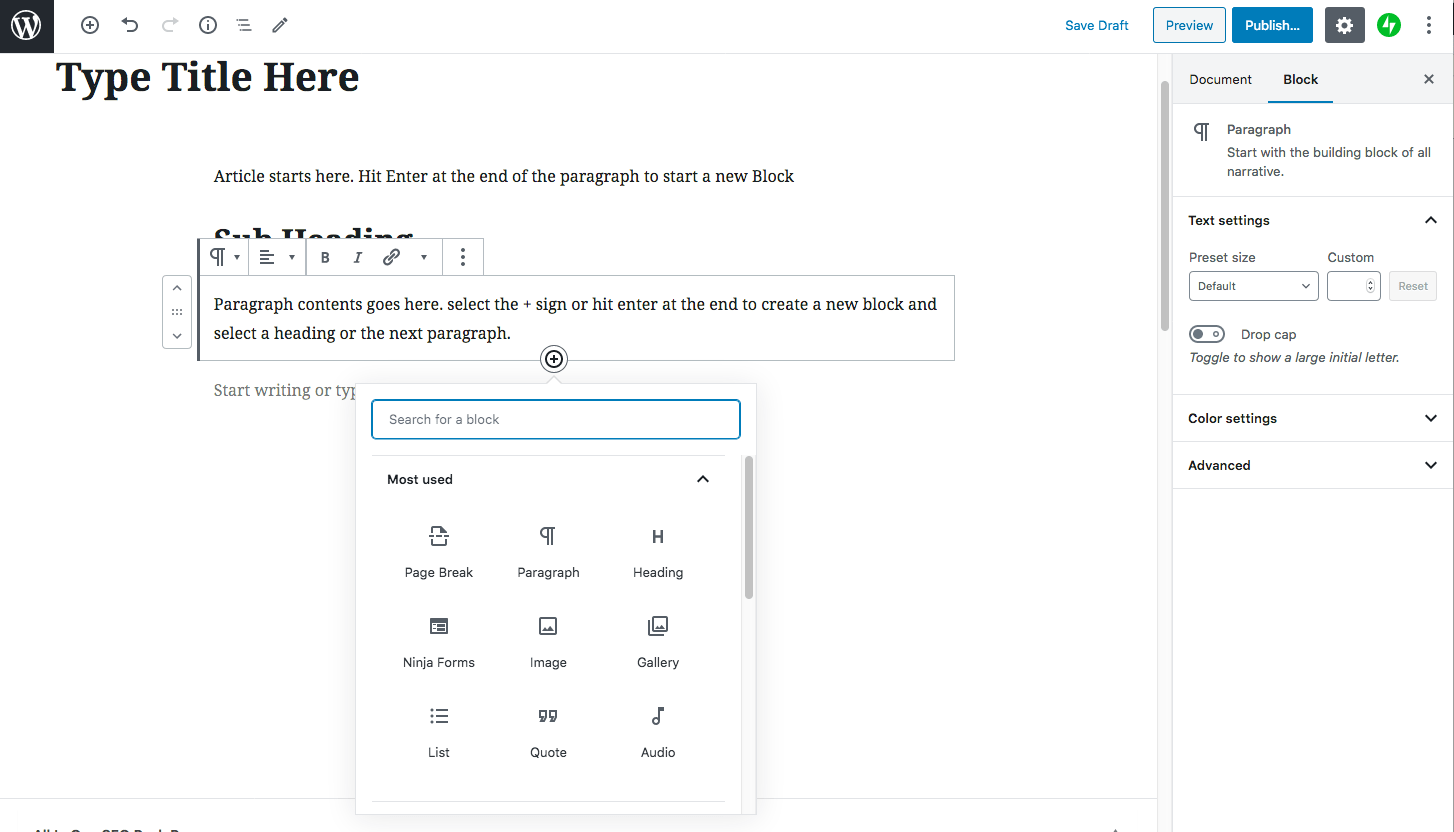 How to write a Blog using Wordpress | MindsMapped