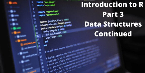 Introduction to R Programming: Data Frames, Arrays and Factors - Part 3 ...
